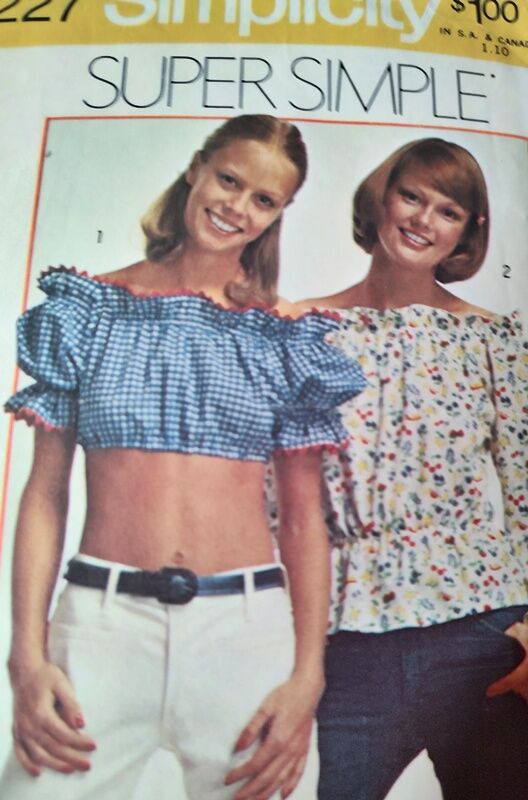 simplicity crop top patterns