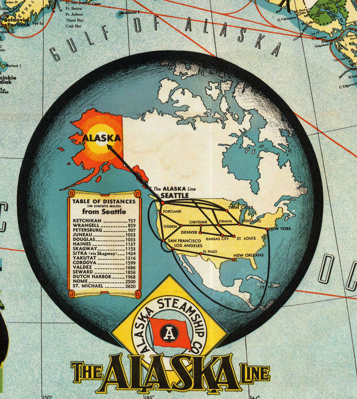 Old Map of Alaska Territory 1936 Vintage Map Wall Map Print - VINTAGE ...