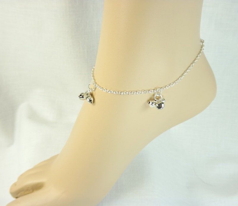 Ankle bracelet Gold bells bdsm anklet fetish foot worship - Pinch the Muse