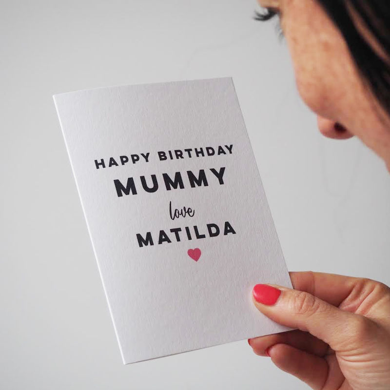 Personalised Happy Birthday Card For Mummy Mummy Birthday Card 