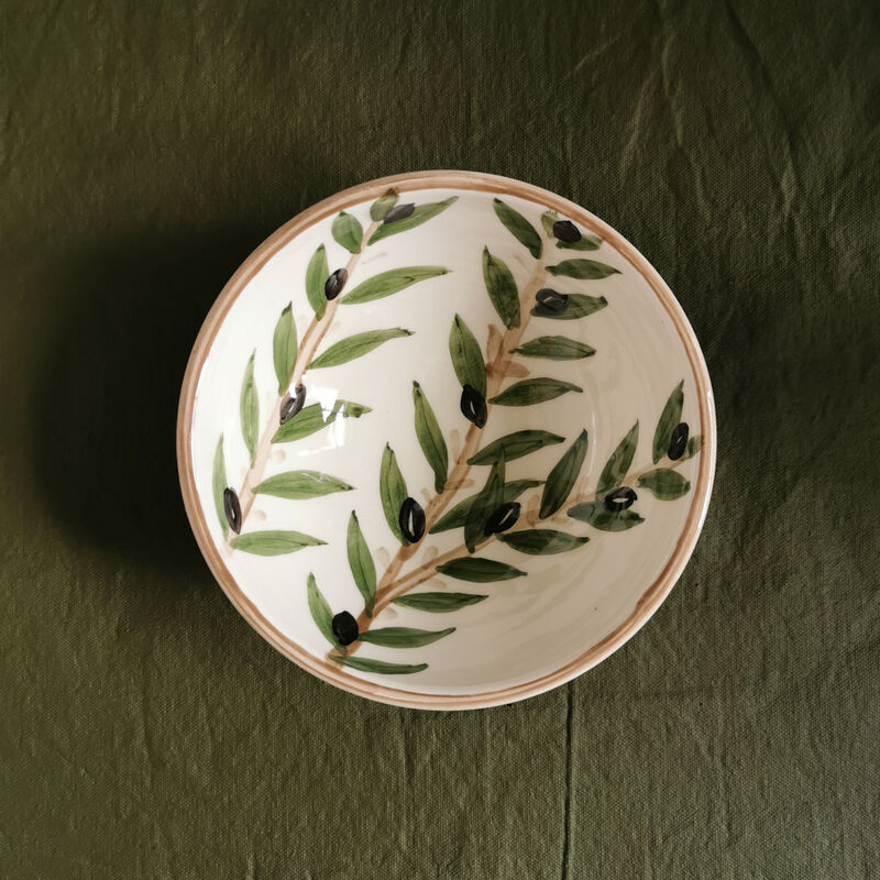 Zaytoun bowls - Nisf Jubeil Ceramics - el Bustan