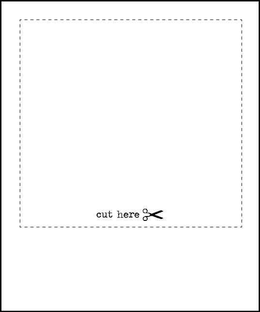 Templates Polaroid EXPRESS YOURSELF DIY