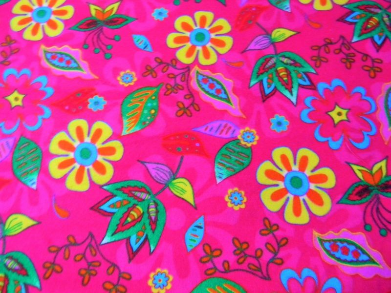 Cotton Quilt Fabric Flannel Cuddle Prints Whimsy Floral Girls Pink ...