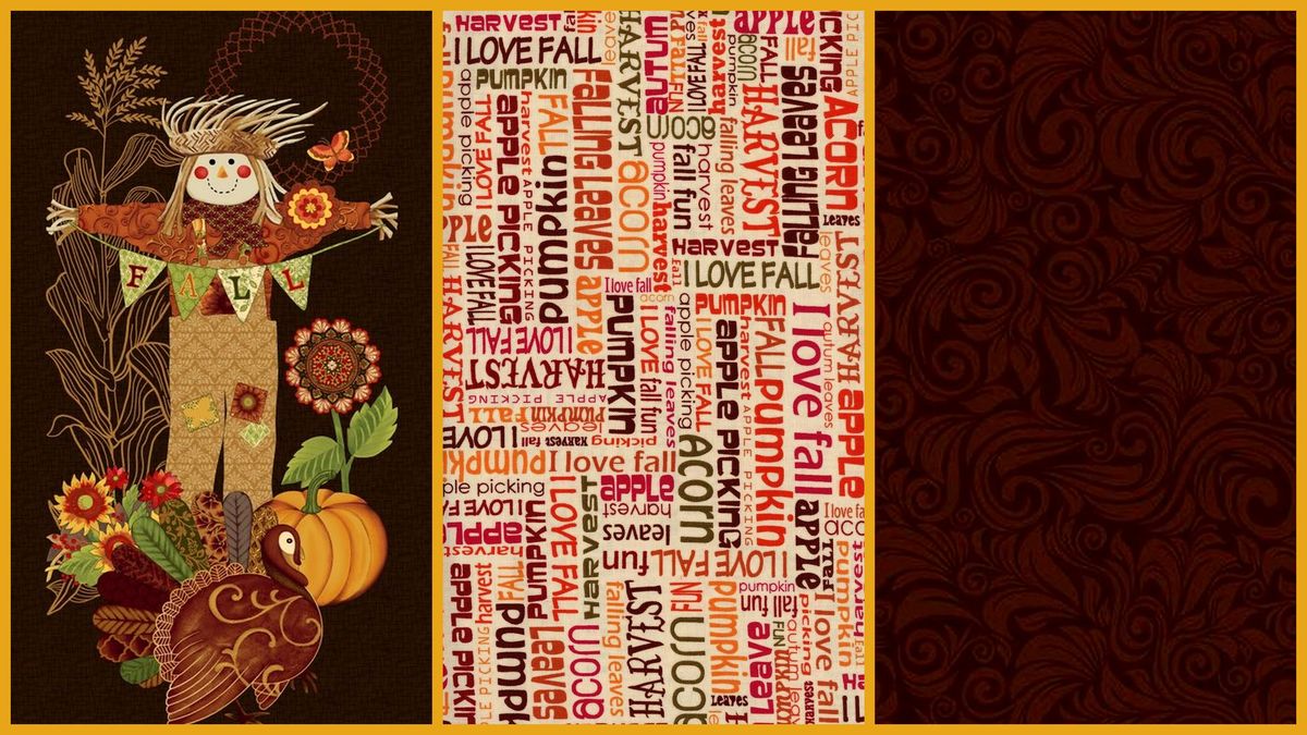 Easy Fabric Panel Quilt Kit Fall Festival Autumn Holiday Wall Quilt ...