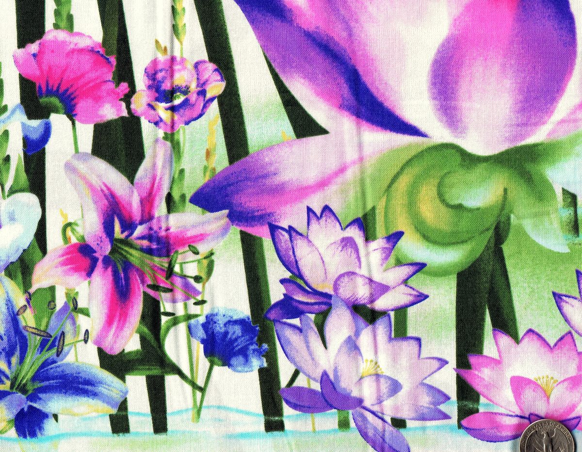 Easy Fabric Panel Quilt Kit Dragonfly Lagoon Scenic Quilt Kit - AUNTIE ...