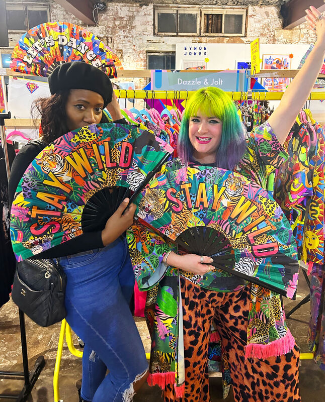 Stay Wild Hand Fan - Dazzle & Jolt