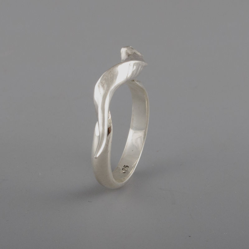 Sterling Silver Kudu Horn Ring - Ndau Collection Store