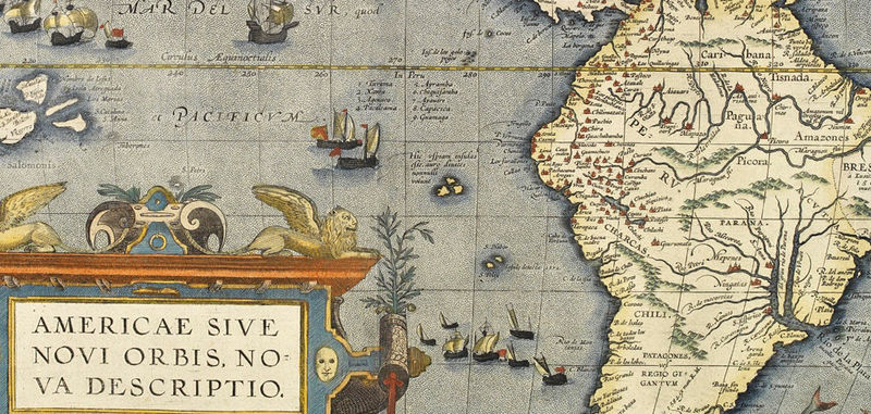 Old Map America Antique 1578 Vintage Map Wall Map Print - VINTAGE MAPS ...