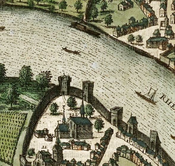 Old Map of Basel Switzerland Basilea 1575 Vintage Map Wall Map Print ...