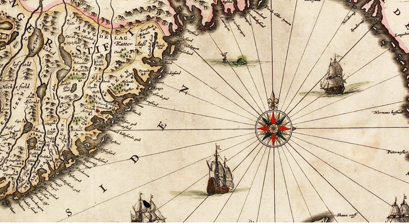 Old Map of Norway 1638 Vintage Map Wall Map Print - VINTAGE MAPS AND PRINTS