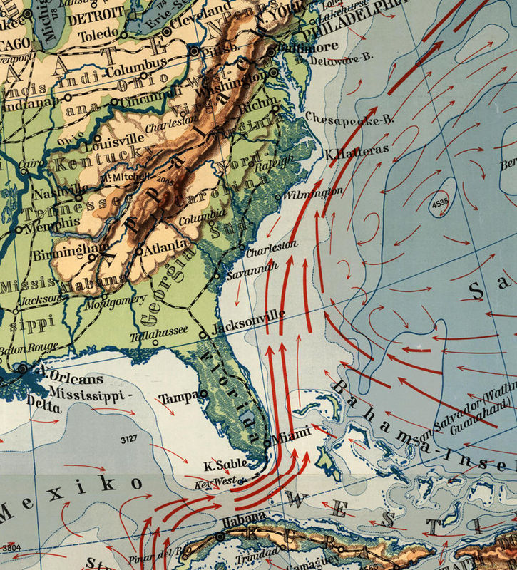Old Map of North America Antique United States Canada 1950 - VINTAGE ...