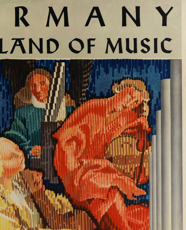 Vintage Poster of Germany , The Land of Music, 1941 - VINTAGE MAPS AND ...