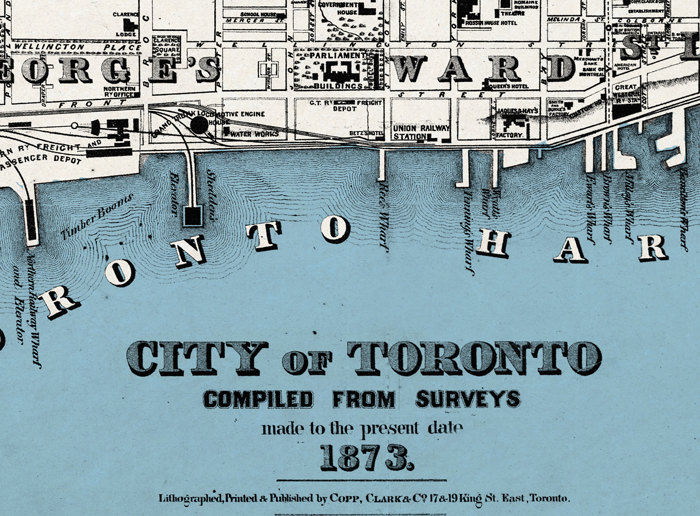 Old Map of Toronto Canada 1897 Vintage Map Wall Map Print - VINTAGE ...
