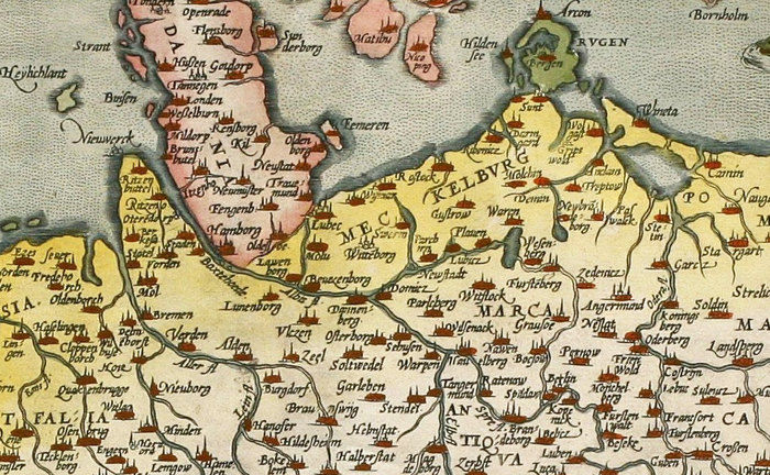 Old Map of Germany 1595 Vintage Map Wall Map Print - VINTAGE MAPS AND ...