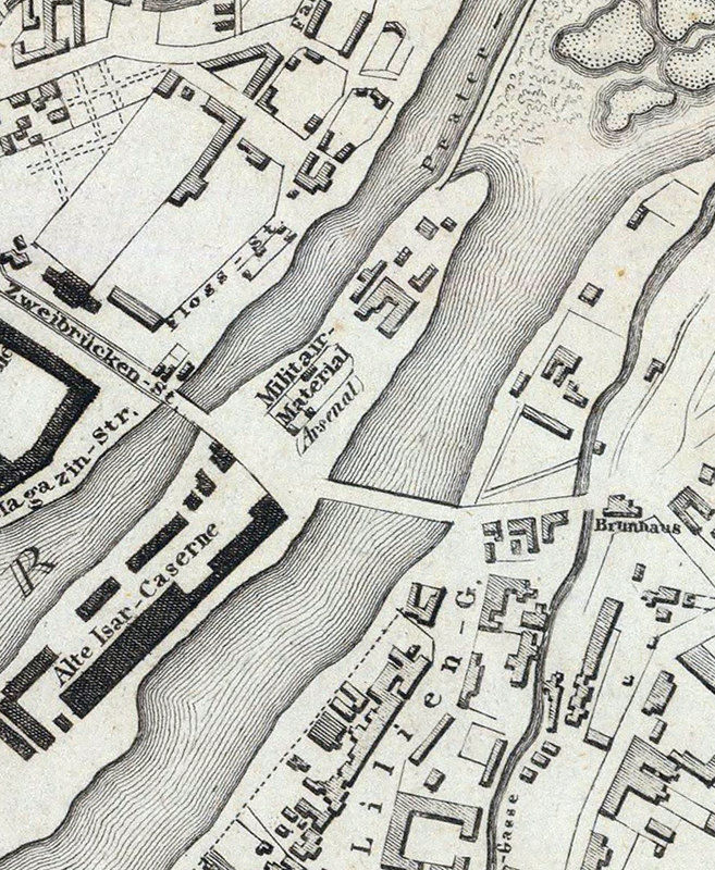 Old Map of Munich Germany 1844 Vintage Map Wall Map Print - VINTAGE ...