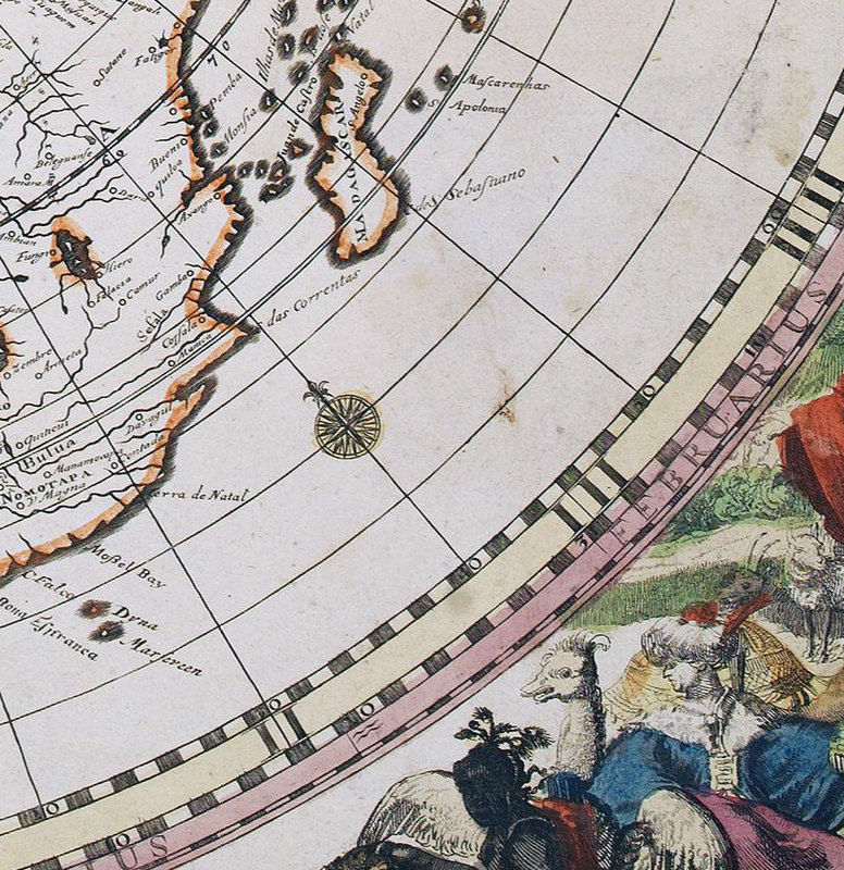 Old World Map 1700 Vintage World Map - VINTAGE MAPS AND PRINTS