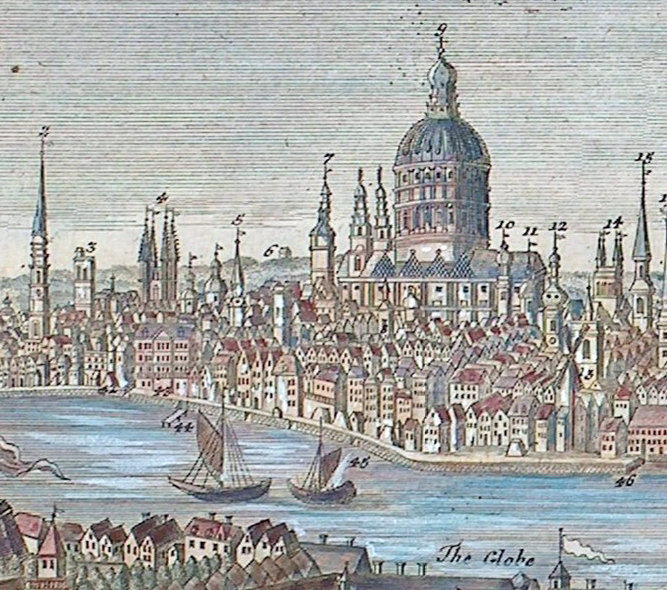 Old London Gravure Londinum Londen 1750 Vintage Map - VINTAGE MAPS AND ...