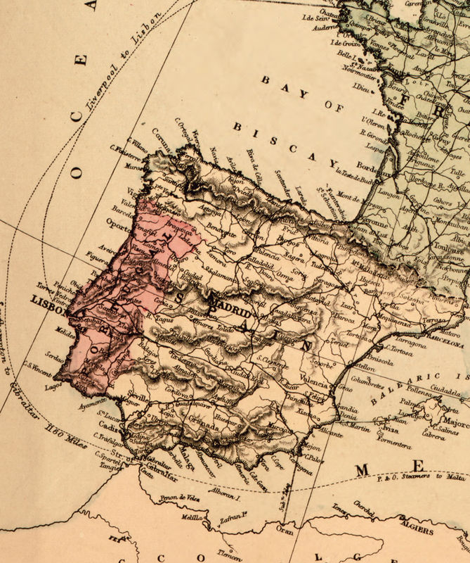 Old Map of Europe 1871 Vintage Map Wall Map Print - VINTAGE MAPS AND PRINTS