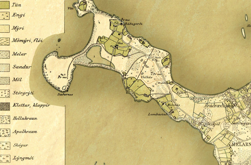 Old Map of Reykjavik Iceland 1903 Vintage Map Wall Map Print - VINTAGE ...