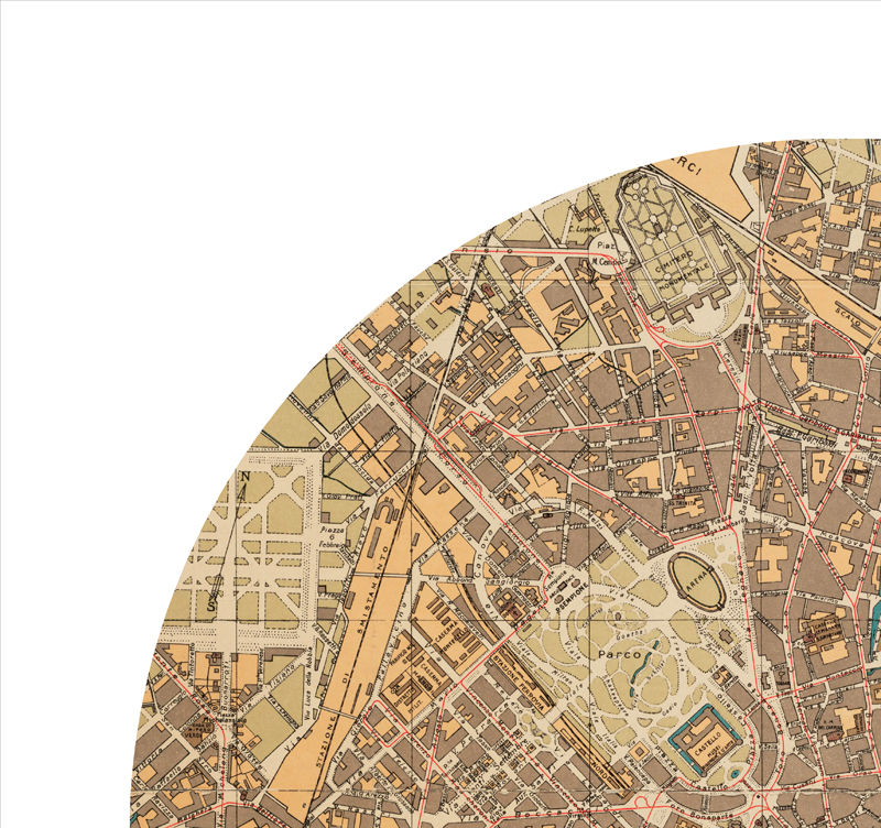 MILAN MILANO - city poster - city map poster print - VINTAGE MAPS AND ...