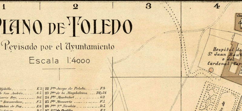 Old Map of Toledo Spain 1904 Vintage Map Wall Map Print - VINTAGE MAPS ...