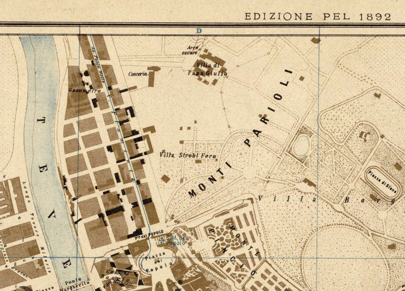 Old Map of Rome Italy 1892 Italy Vintage Map Wall Map Print - VINTAGE ...