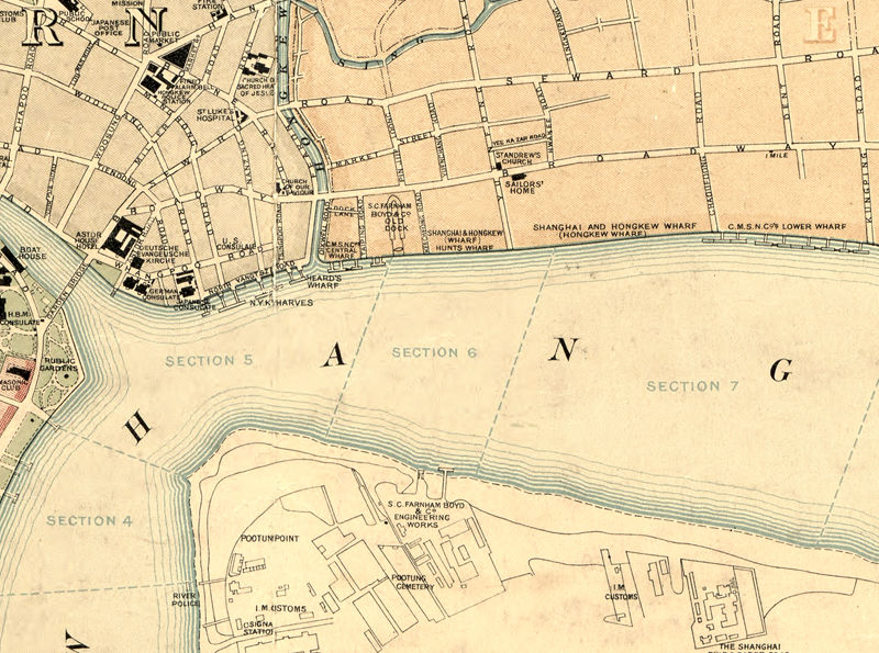 Old Map of Shanghai 1904 China Vintage Map Wall Map Print - VINTAGE ...