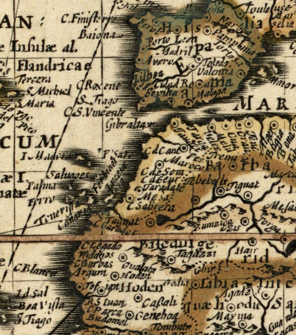 Odl Map of the World 1640 Vintage Map Wall Map Print - VINTAGE MAPS AND ...