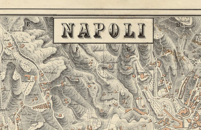 Old Map of Napoli Naples 1880 Vintage Map Wall Map Print - VINTAGE MAPS ...