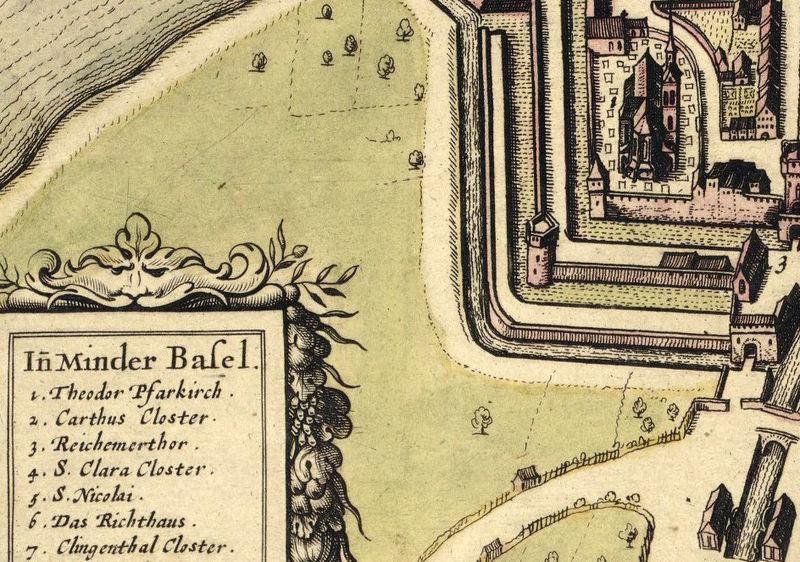 Old Map of Basel Switzerland 1600 Vintage Map Wall Map Print - VINTAGE ...