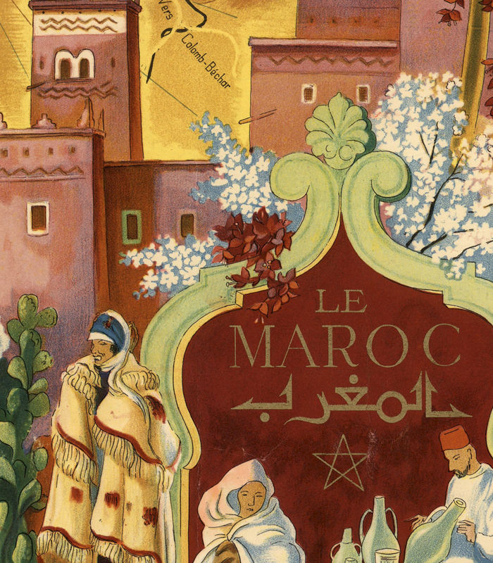 Old Map of Morocco Le Maroc 1948 Vintage Map Wall Map Print - VINTAGE ...