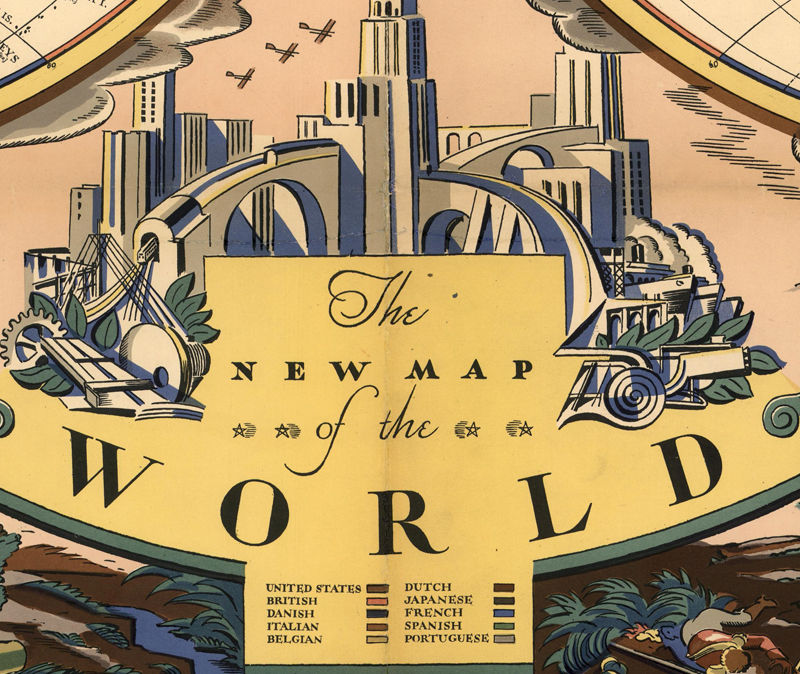 Old World Map Antique 1928 Vintage Map - VINTAGE MAPS AND PRINTS