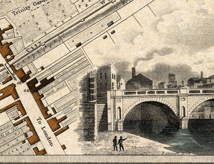 Old Map of York England 1822 Vintage Map Wall Map Print - VINTAGE MAPS ...