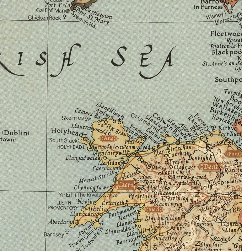 Story Map of United Kingdom Great Britain 1937 Vintage Map Wall Map ...