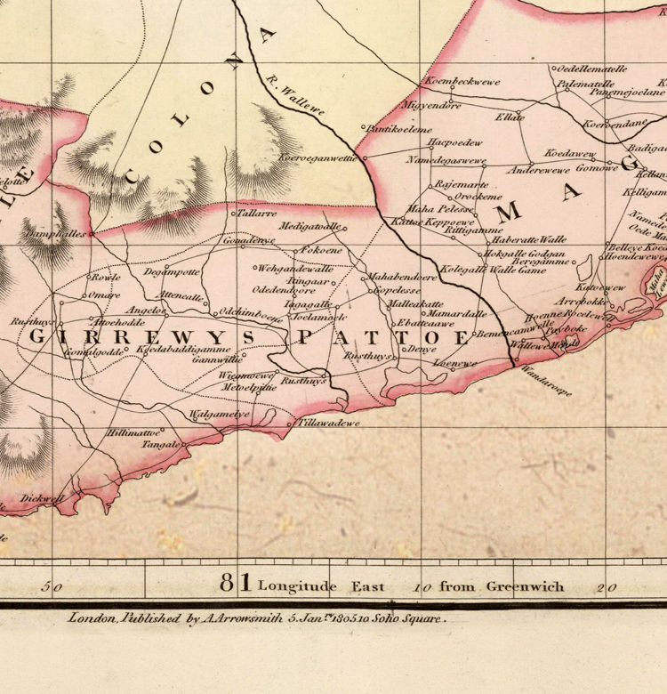 Old Map of Sri Lanka Old Ceylon 1805 Vintage Map Wall Map Print ...