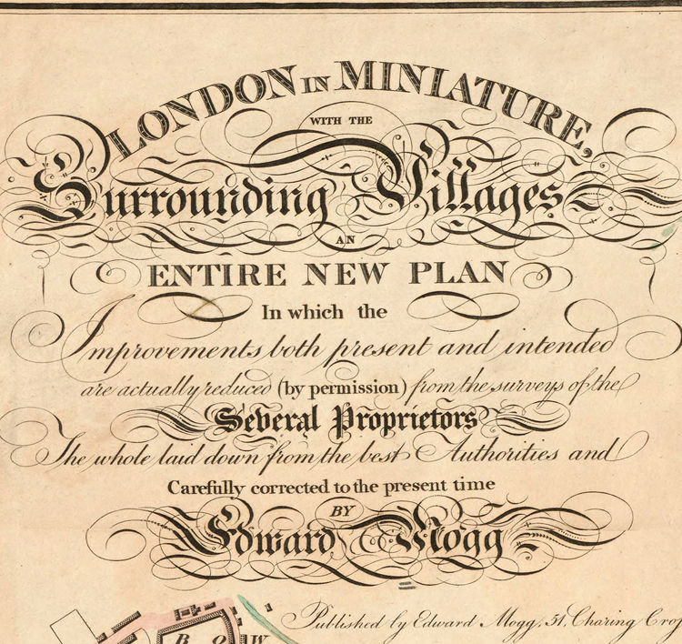 Old Map of London 1814 England Vintage Map Wall Map Print - VINTAGE ...