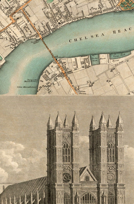 Old London Map 1830 England Vintage Map Wall Map Print - VINTAGE MAPS ...