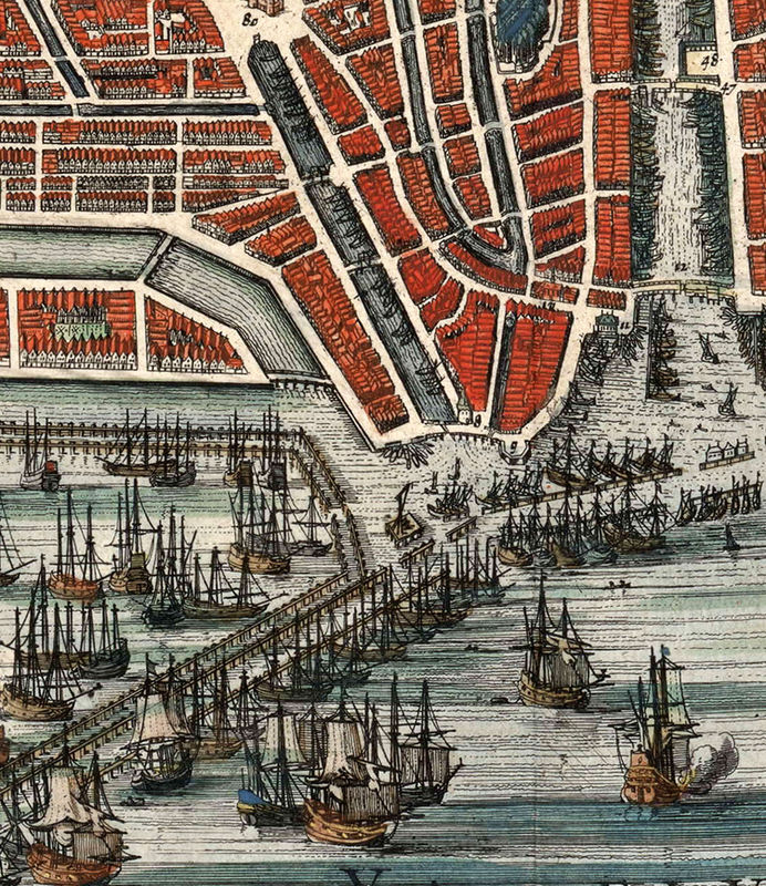 Old Map of Amsterdam Netherlands 1649 Vintage Map Wall Map Print ...