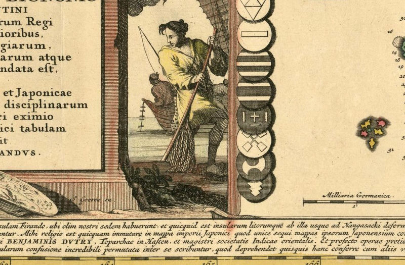 Old Map of Japan 1718 Vintage Map Wall Map Print - VINTAGE MAPS AND PRINTS