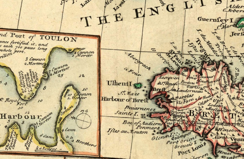 Old Map of France 1747 Vintage Map Wall Map Print - VINTAGE MAPS AND PRINTS