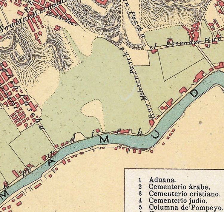 Old Map of Alexandria Egypt Old Map 1900 Vintage Map Wall Map Print ...