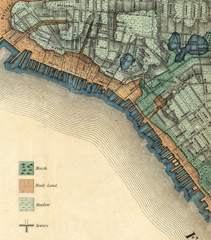 Old Map of New York 1865 Manhattan Vintage Map Wall Map Print - VINTAGE ...