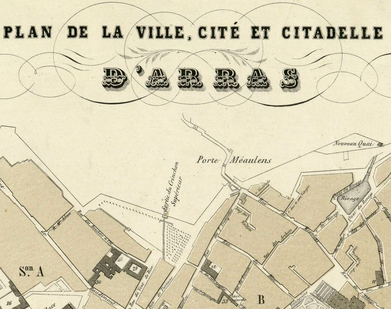 Old Map of Arras France 1894 Vintage Map Wall Map Print - VINTAGE MAPS ...