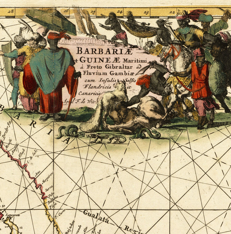 Old Map Canary Islands Cape Verde Madeira Islands 1675 - VINTAGE MAPS ...