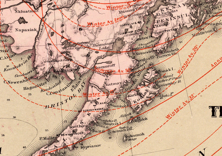 Old Map of Alaska 1868 Vintage Map Wall Map Print - VINTAGE MAPS AND PRINTS