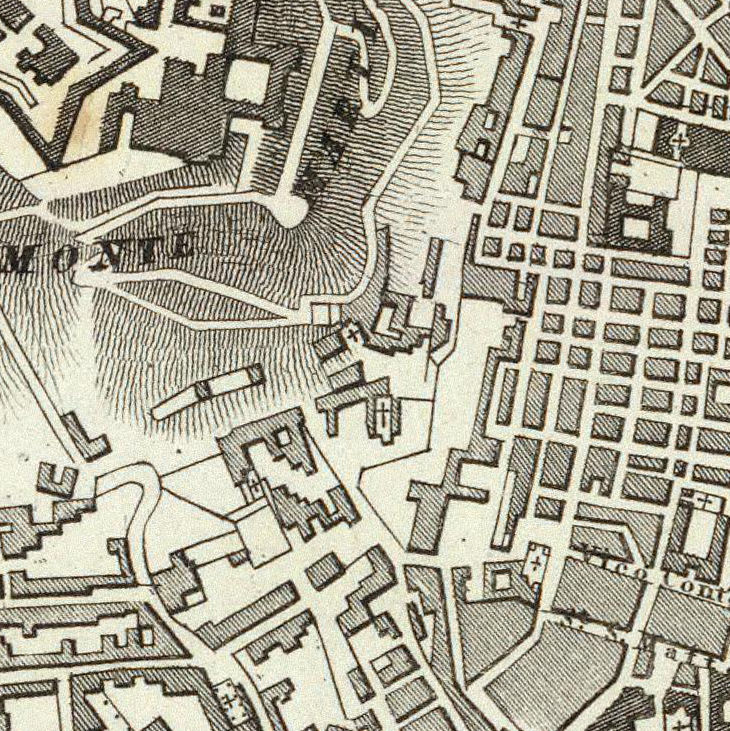 Old Map of Napoli Naples 1845 Vintage Map Wall Map Print - VINTAGE MAPS ...