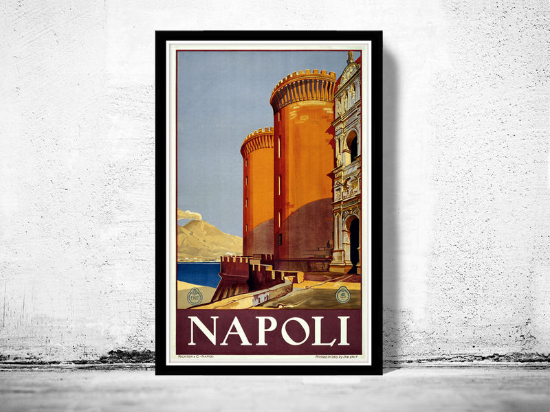 Vintage Poster of Napoli Italy 1920 Tourism poster travel - VINTAGE ...