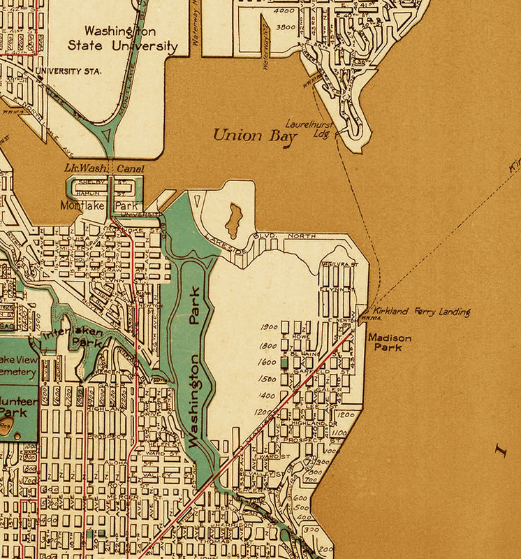 Historic Maps Of Seattle Seattle, Washington 1925 Kroll Antique Maps