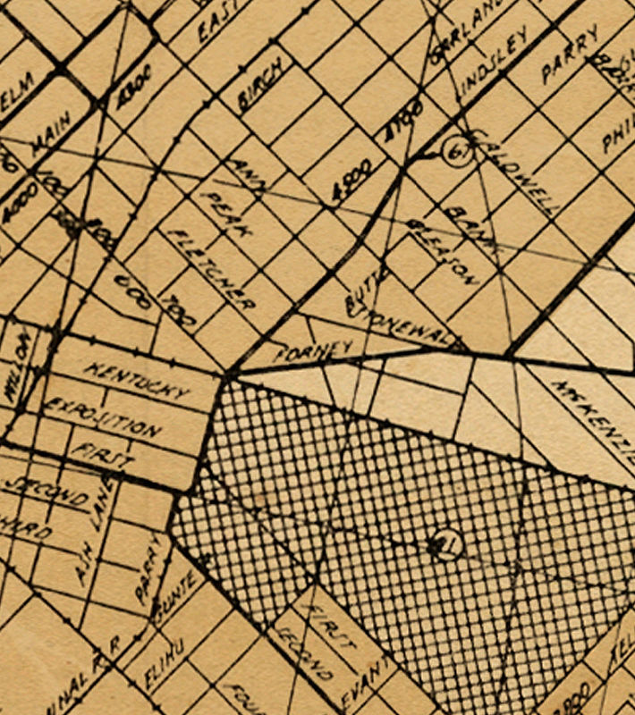 Old map of Dallas 1922 Texas - VINTAGE MAPS AND PRINTS