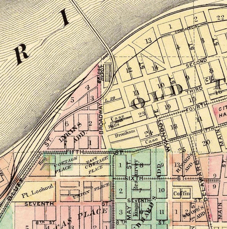 Old map of Kansas City Missouri 1882 Vintage Map Wall Map Print ...